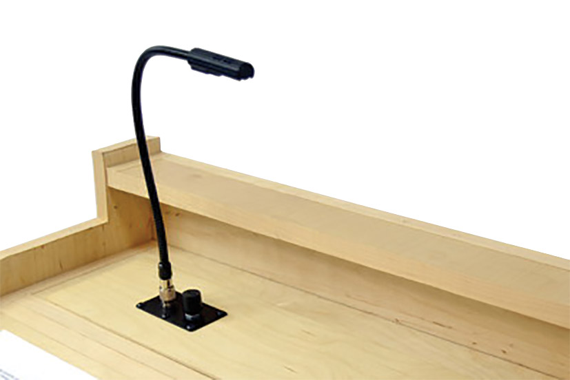 LITTLITE LA-18PA-LED GOOSENECK LAMP Lectern mount, 18-inch, LED array ...
