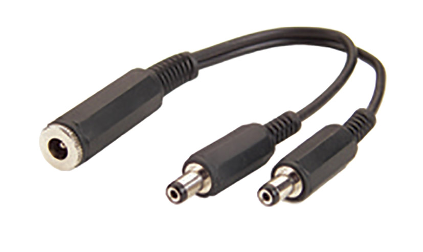 LITTLITE WYE POWER ADAPTER LEAD 1x 2.1mm coaxial socket to 2x 2.1mm ...