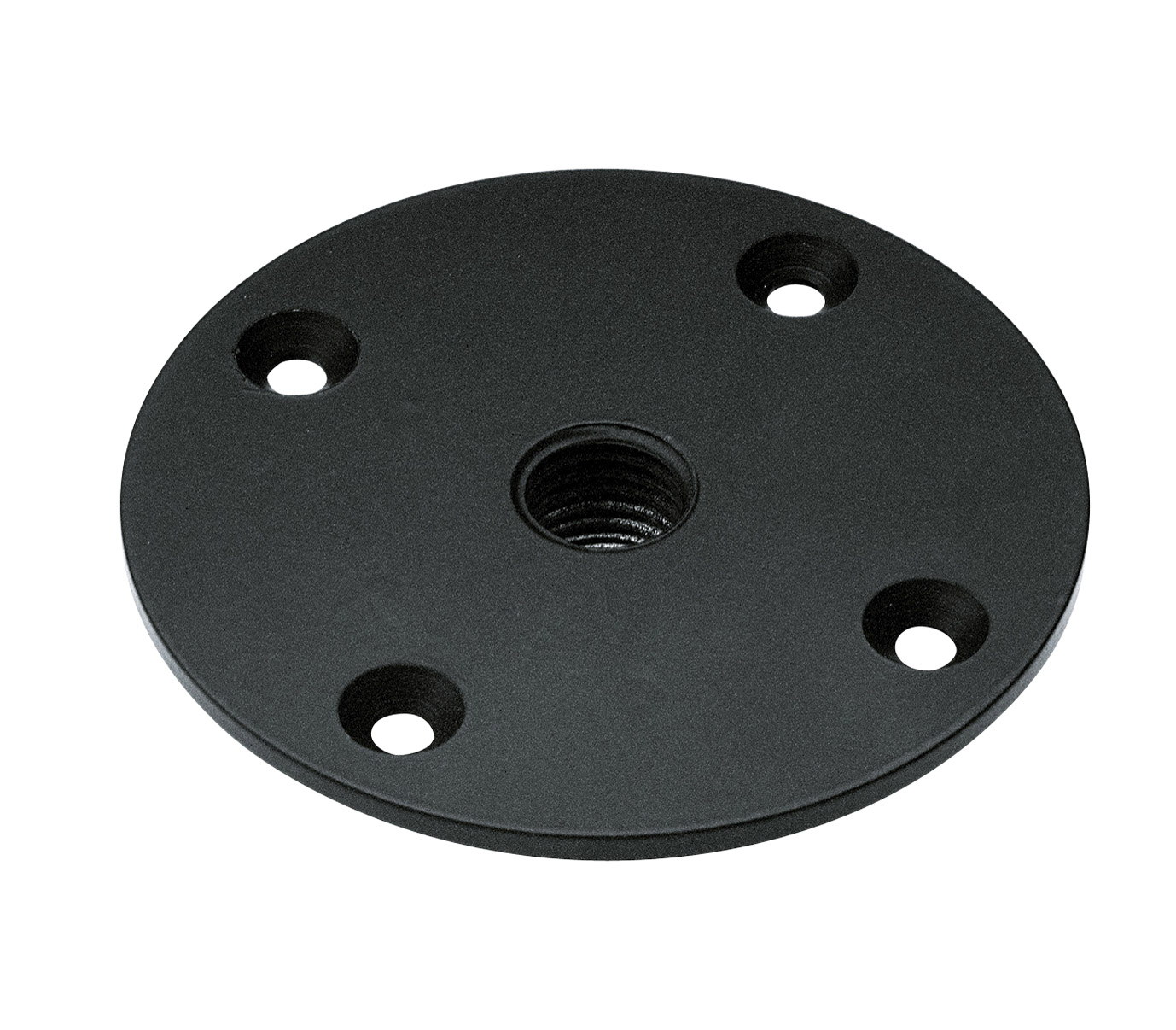 K&M 24116 MOUNTING PLATE M20 top hat plate for subwoofer, black
