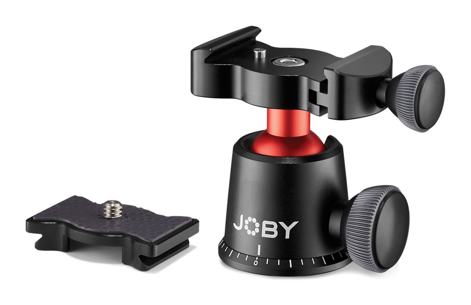 JOBY BALLHEAD 3K PRO MOUNT 360-degree pan, 90-degree tilt, 3kg capacity ...