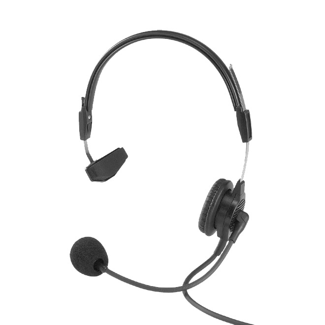 RTS PH-88E HEADSET 300 ohms, with 200 ohms mic, coiled cable, XLR 4-pin ...