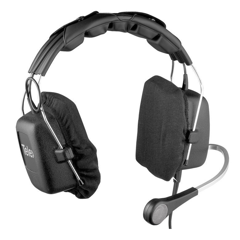 RTS PH-3 HEADSET 300 ohms, with 150 ohms mic, straight cable, XLR 5-pin ...