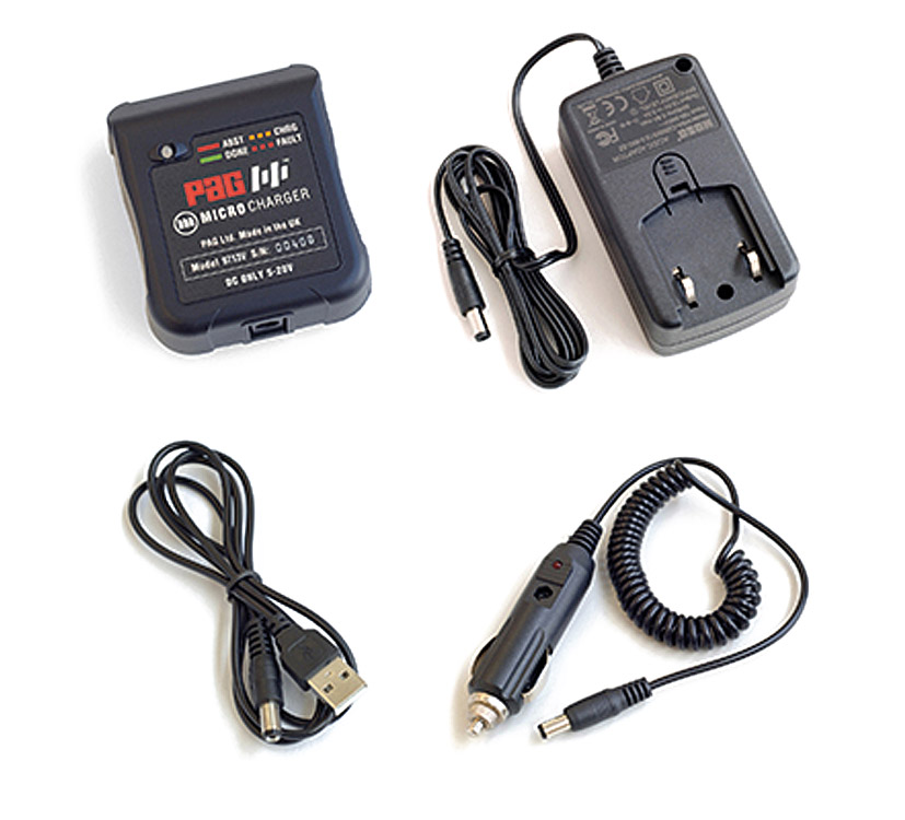 PAG 9713V MICRO CHARGER V-mount style, 1 position, UK plug