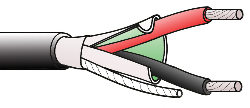 BELDEN 8451 CABLE Black