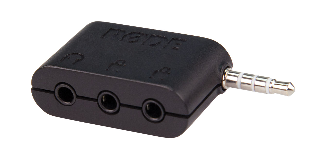 RODE SC6 ADAPTOR I/O, 2x 3.5mm TRRS jack inputs, 1x 3.5mm TRS jack ...