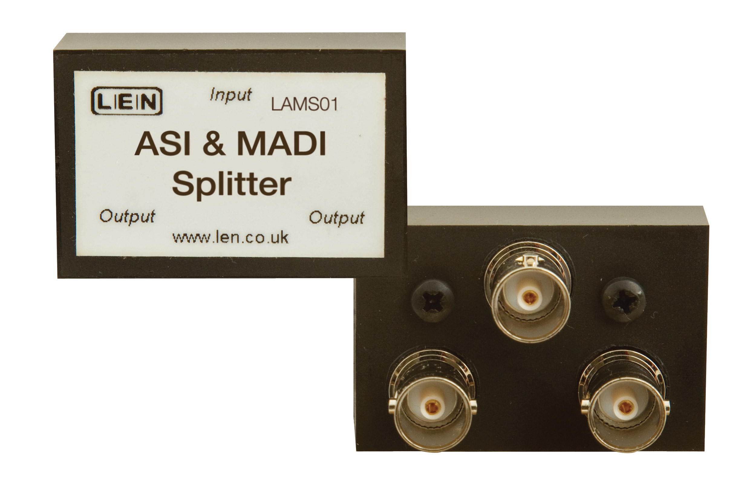 LEN LAMS01 SPLITTER Passive, 1x2, 3x BNC, AES MADI ASI