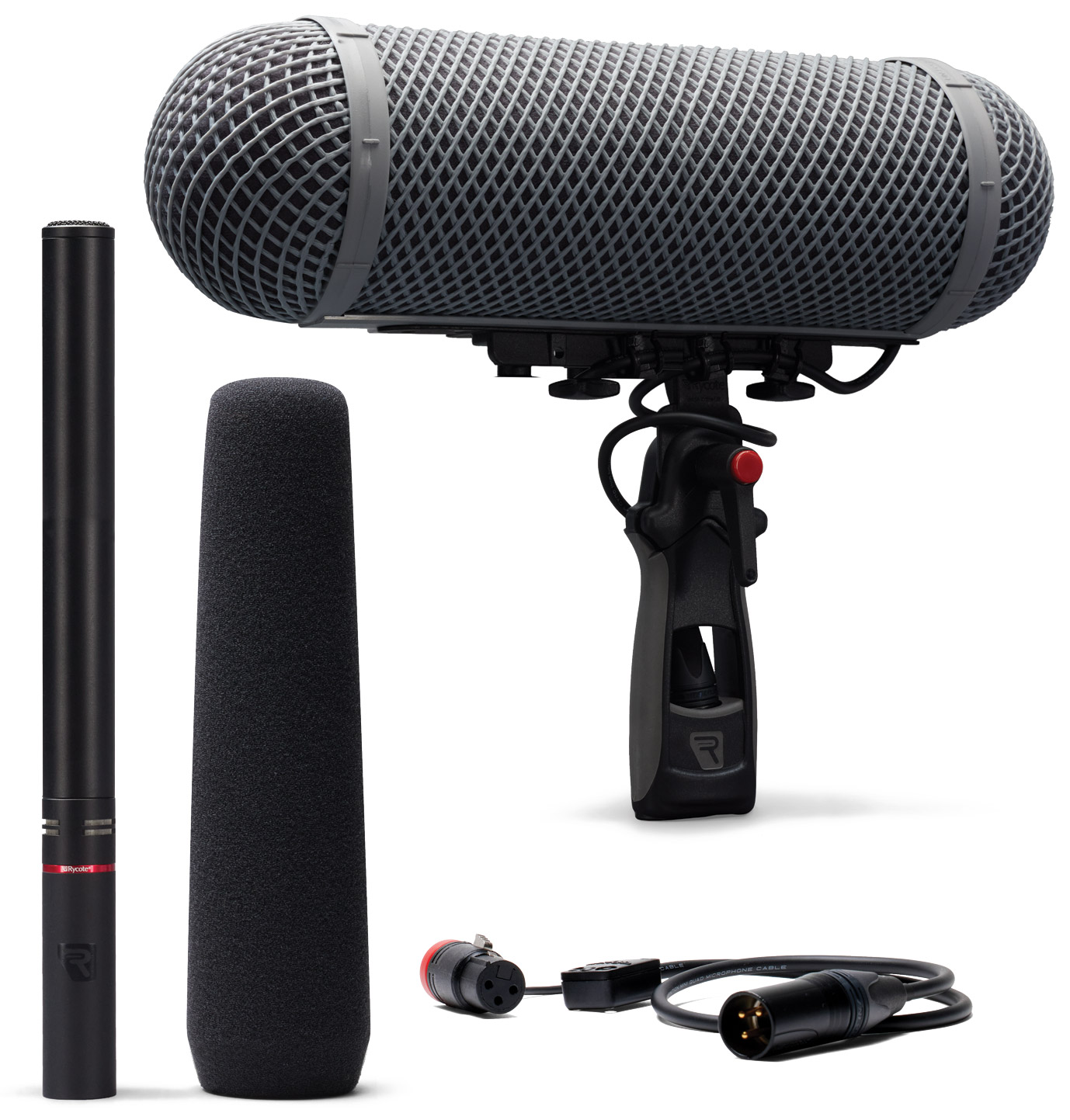 RYCOTE HC-22 COMPLETE KIT With HC-22 microphone, Modular Windshield and accessories