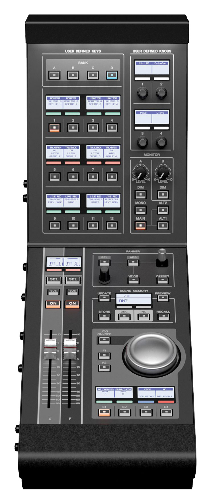 YAMAHA DM7 CONTROL EXPANSION CONTROLLER 2x faders, 16x control keys, 4x ...