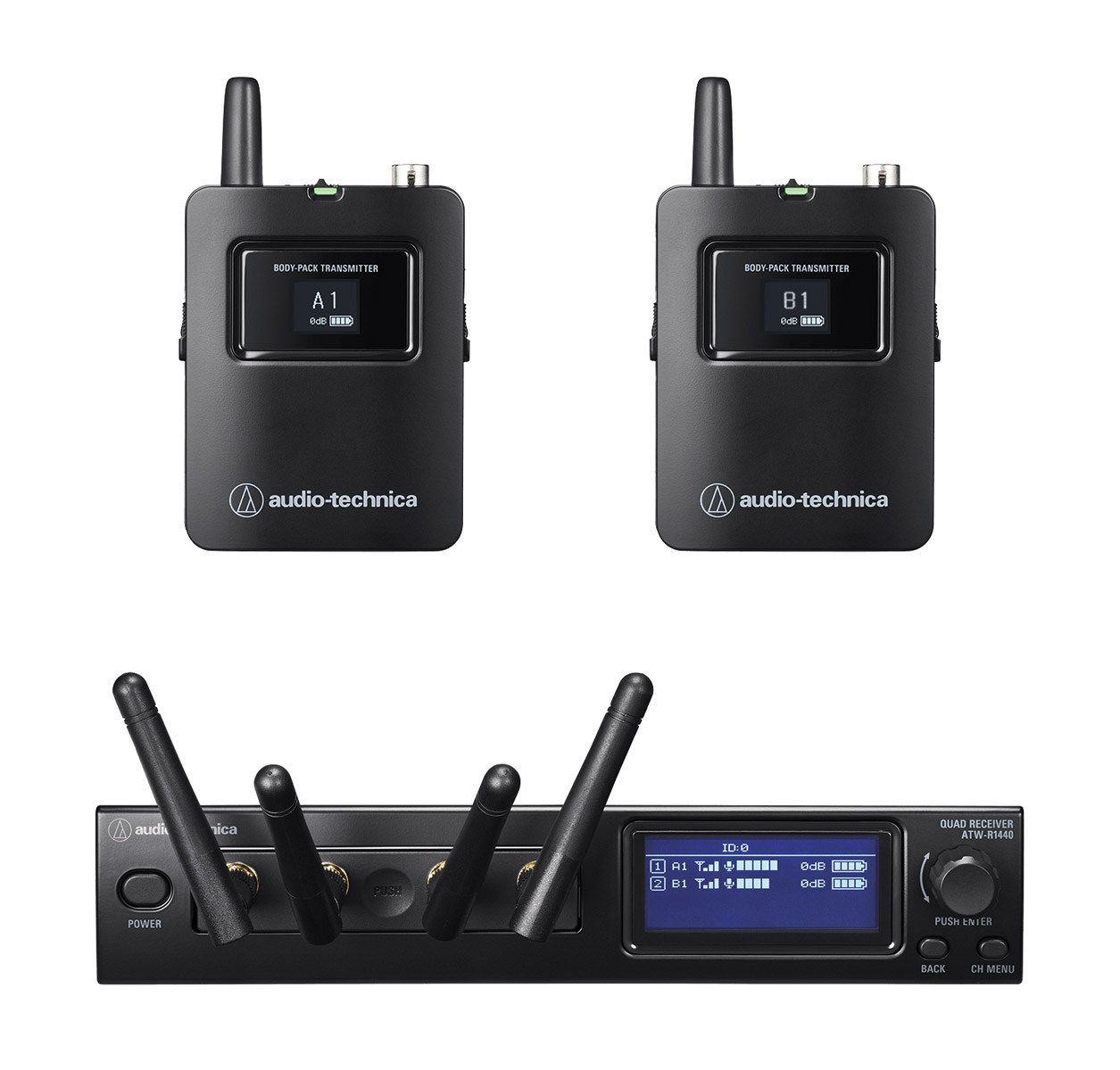 AUDIO TECHNICA ATW 1421 SYSTEM 20 PRO RADIOMIC SYSTEM Dual Bodypack TX AUDIO TECHNICA ATW 1421 SYSTEM 20 PRO RADIOMIC SYSTEM Dual Bodypack TX