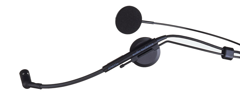 AUDIO-TECHNICA ATM73A MICROPHONE Headworn, cardioid condenser, phantom ...